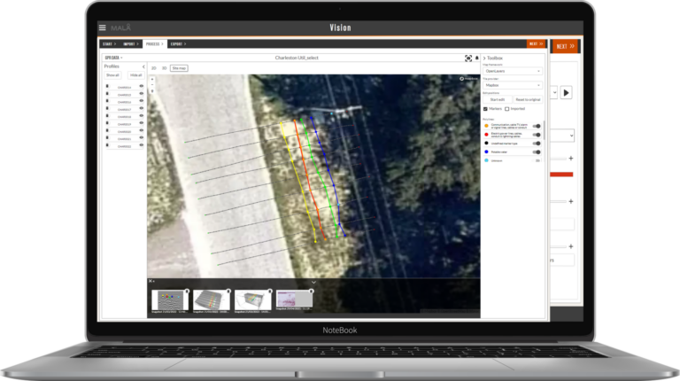 MALÅ Vision - GPR data analysis and processing on any device