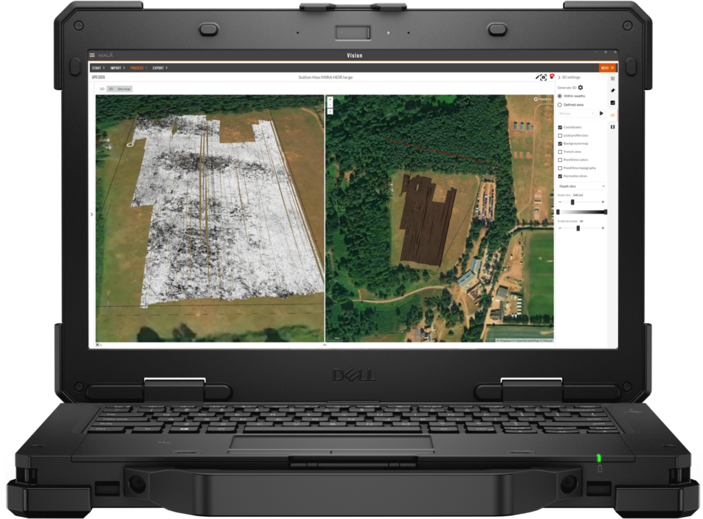 MALÅ Vision - GPR data analysis and processing on any device